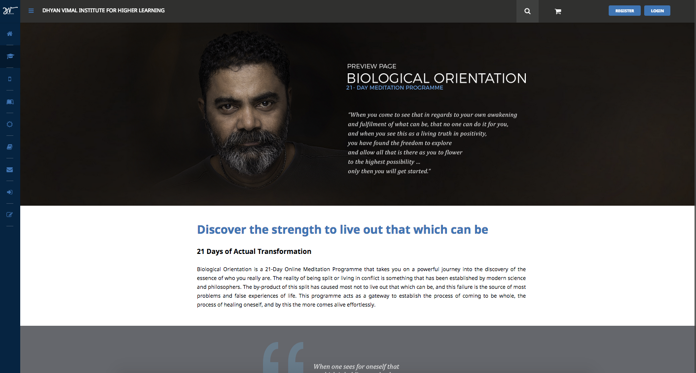 BIOLOGICAL ORIENTATION - Dhyan Vimal Institute for Higher Learning
